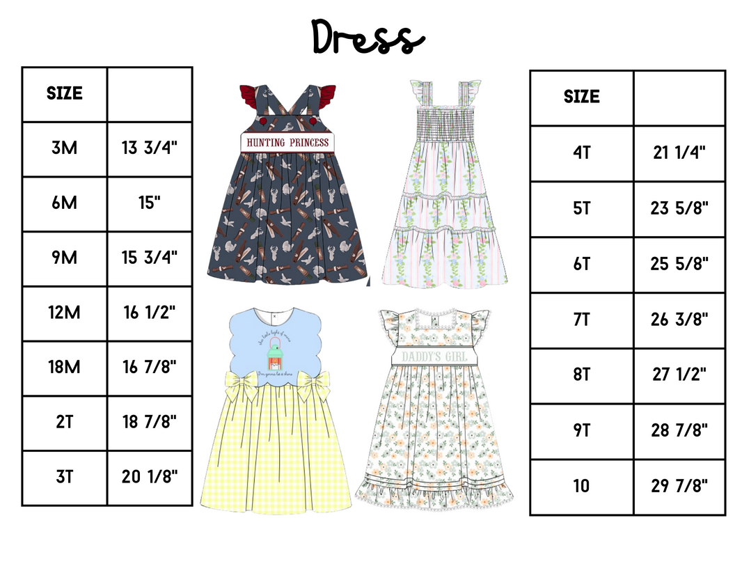 KS Size Charts – kindersmocks