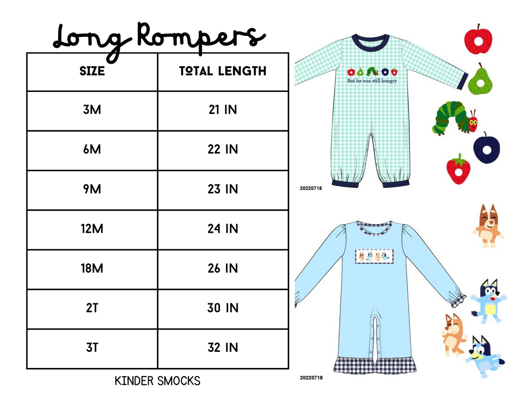KS Size Charts – kindersmocks