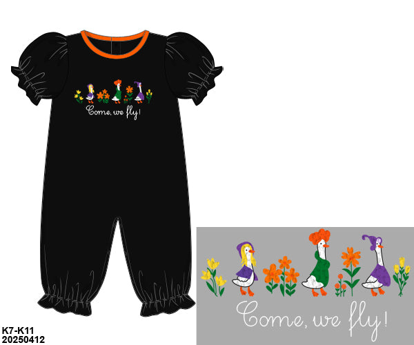 Oh My Geese! Ruffled Romper – kindersmocks
